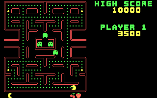 Pacmania game at DOSGames.com